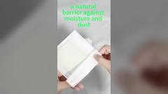 Customized Frosted Glassine Paper Bags with Punched Holes and Self Adhesive Stripe for Apparel Packa