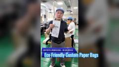 Plastic-free Paper Bag Custom Printed Logo Branded Eco Friendly Shopping Bag