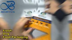 yellow polythene packing bag for dog food 170g