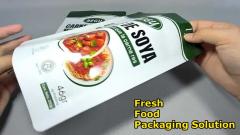 food plastic stand up bag packaging 200g