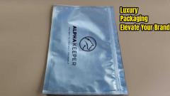 Luxury Matte Plastic Zipper Bags for Branded Retail & Premium Product Packaging