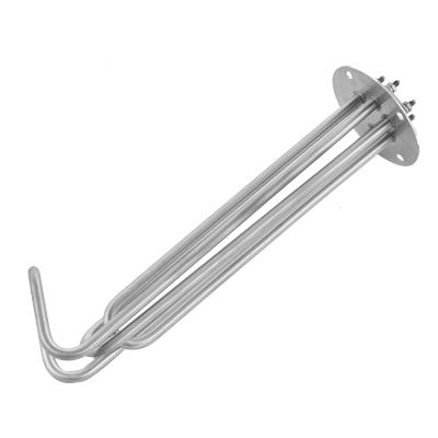 China 304SS Flange Electric Heating Element Heavy Duty Industrial Heating Element for sale