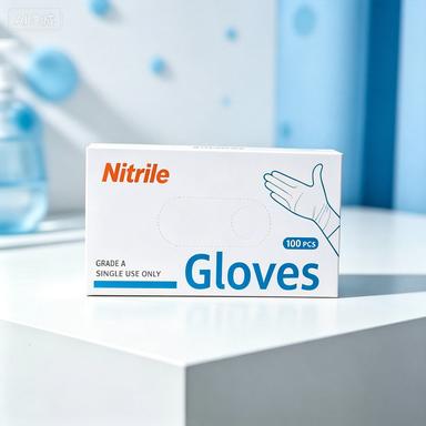 China Disposable Nitrile Gloves with Latex-Free, Anti-Slip Grip and Waterproof Oil-Proof Protection for sale