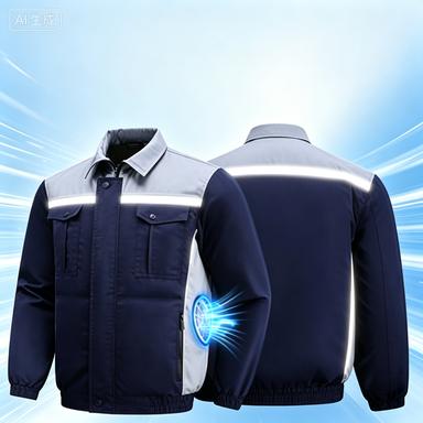 China Fan Cooling Jacket with Lightweight Breathable Polyester and Reserved Fan Mounting Holes for Custom Sizes and Colors for sale