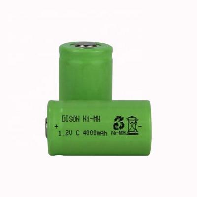 China High Temperature Rechargeable Battery Cells for Emergency Lighting Ni-Mh C 4000mAh for sale