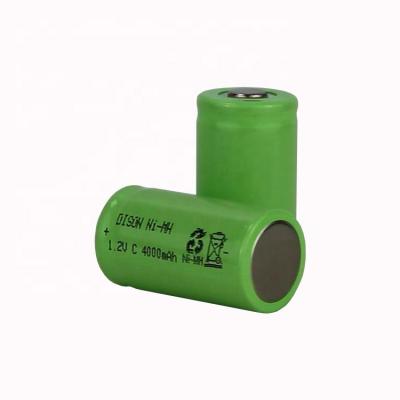 China High Temperature Rechargeable Battery Cells for Emergency Lighting Ni-Mh C 4000mAh for sale