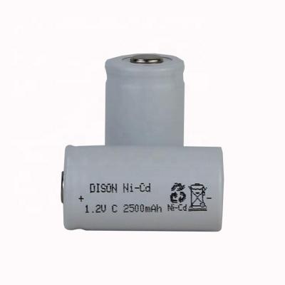 Cina Celle di batteria ricaricabili ad alta e bassa temperatura al nichel-cadmio 1.2V 2.5Ah in vendita