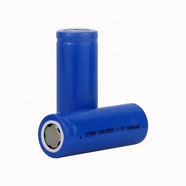 Quality INR18500 3.7V 1.6Ah NMC Lithium Ion Li NiCoMh Battery Cells with self-protection for sale