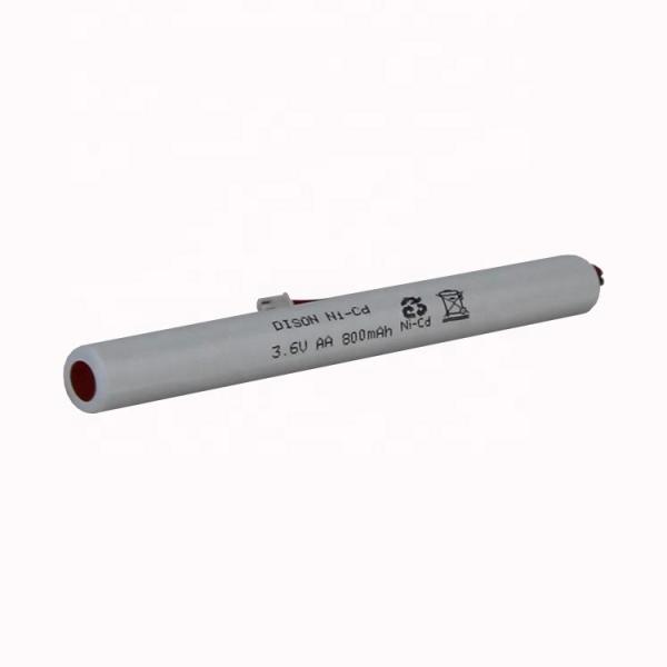 Quality High Temperature NiCd 3.6v AA 1000mAh Rechargeable Battery Pack For Emergency Lighting for sale