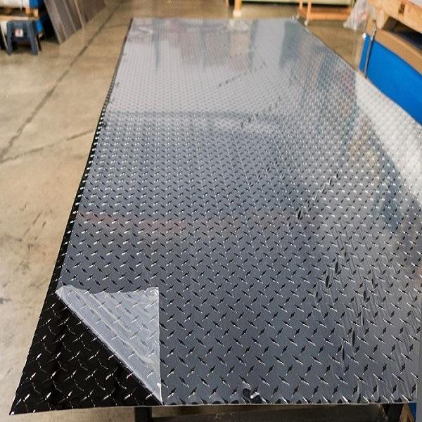 Aluminium Sheet Five Bar Aluminum Stair Steps Bus Floor Plate Sheet 1060 5052 3003 1050 Checkered Floor Tread Aluminum Non-Slip Plate