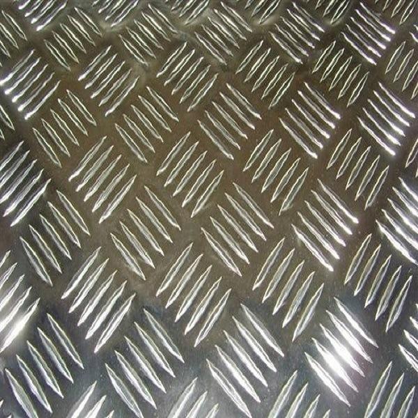 Aluminium Sheet Five Bar Aluminum Stair Steps Bus Floor Plate Sheet 1060 5052 3003 1050 Checkered Floor Tread Aluminum Non-Slip Plate
