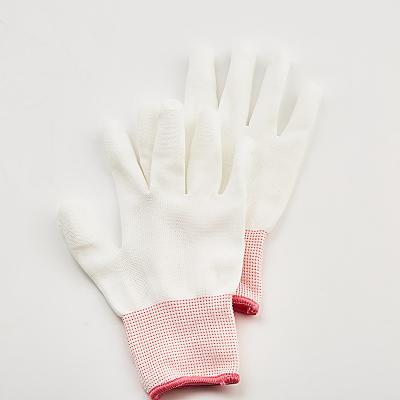 Cina OEM Antistatic Carbon Fiber ESD Finger Top Fit PU Coated Gloves 13 Gauge Grey ESD Gloves in vendita