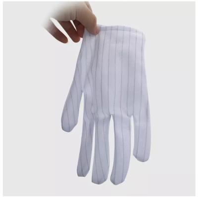Cina Nylon White ESD PU Top Carbon Fiber Anti Static Working Safety ESD Gloves For Cleanroom in vendita