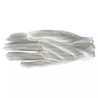 Cina Nylon White ESD PU Top Carbon Fiber Anti Static Working Safety ESD Gloves For Cleanroom in vendita