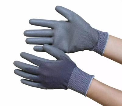 Cina Nylon Knitted Anti Electrostatic Gloves PU Coated Cleanroom Palm Fit ESD Safety Gloves in vendita