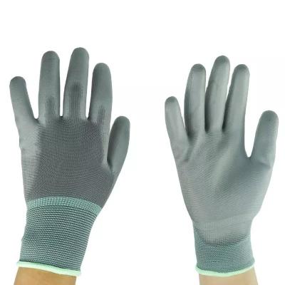 Cina Nylon Knitted Anti Electrostatic Gloves PU Coated Cleanroom Palm Fit ESD Safety Gloves in vendita