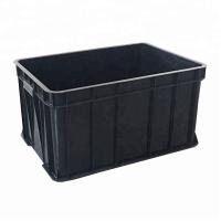 China ESD Storage Box 138x92x48mm Black Conductive PP Anti Static Circulation Container for sale