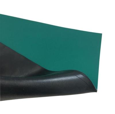 China Acid And Alkali Resistant Blue Black Green Grey Vinyl ESD Mat 3 Layer Dissipative Te koop