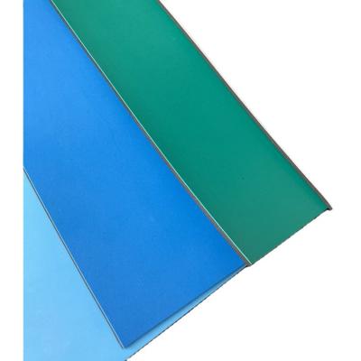 China Acid And Alkali Resistant Blue Black Green Grey Vinyl ESD Mat 3 Layer Dissipative Te koop