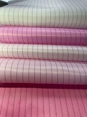 中国 5mm/4mm Grid/Strip ESD Polyester/Cotton Electrically Conductive Fabric With 0.1s Static Decay 販売のため