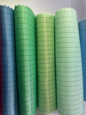 中国 Polyester Mesh Strip Grid Carbon Cloth Anti Static Conductive Cleanroom Textile Clean Room Cloth Antistatic ESD Fabric 販売のため