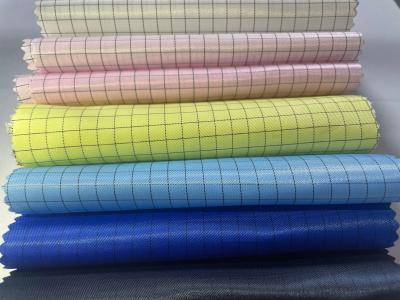 China Lightweight Anti Static ESD Fabrics Polyester Cotton Comfortable ESD 5mm Strip Fabric For Cleanroom Anti Static Clothes à venda