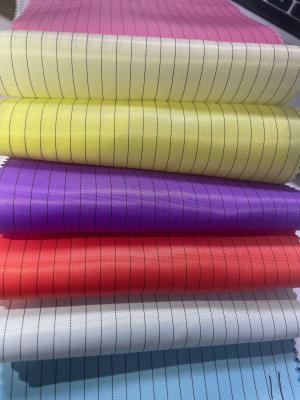 China 100d Esd Clothing 5mm Fabric Conductive Fabric Grid Esd Clothing Fabric For Cleanroom Gas Station Uniform Te koop