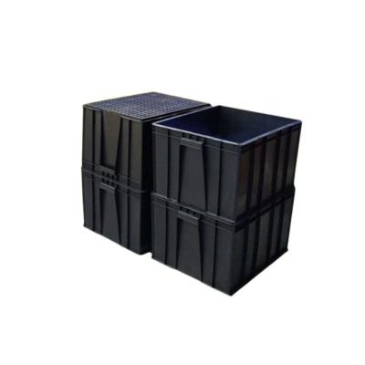 China Esd runzelte Kasten-Plastikbehälter ESD antistatisches PWB, das Esd transparenten Tray Anti Static Storage Boxes für PWB verpackt zu verkaufen
