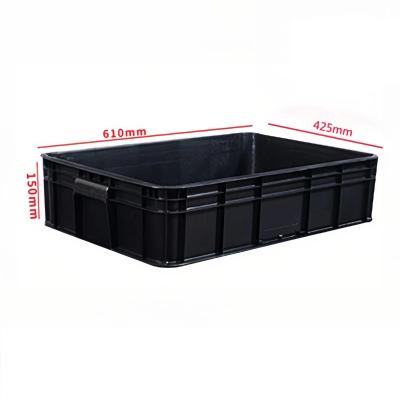 China Compartimientos apilables del Esd de la circulación del negro del recinto limpio de la caja plástica del Esd de la caja del Esd de las bandejas seguras plásticas del PWB para la protección antiestática en venta