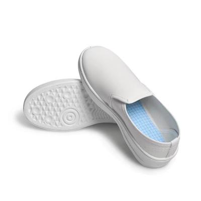 China Cleanroom Breathable Anti Static ESD Shoes White ESD Safety Shoes for sale