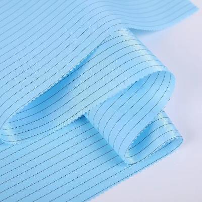 中国 綿帯電防止ESDの生地の格子ポリエステル静的な散逸性の生地 販売のため