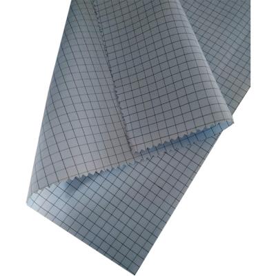 China Poliéster estático do revestimento do laboratório das telas de 75D*75D anti ESD para a sala de limpeza à venda