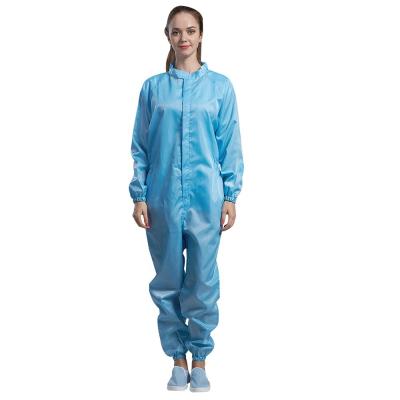 China Mono unisex a prueba de polvo del ESD de la ropa estática anti respirable con la cremallera en venta