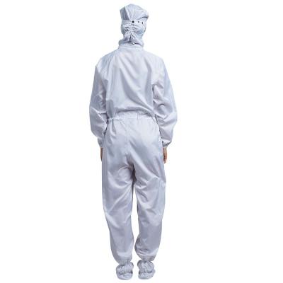 中国 エレクトロニクス産業の白い反静的な衣服ESDの実験室のコートはつばを立てる 販売のため
