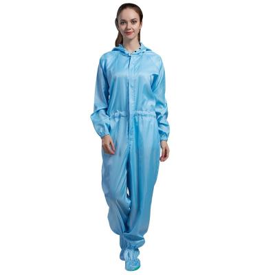 中国 クリーンルーム250gの女性反静的なジャケットESDの快適な働くズボン 販売のため