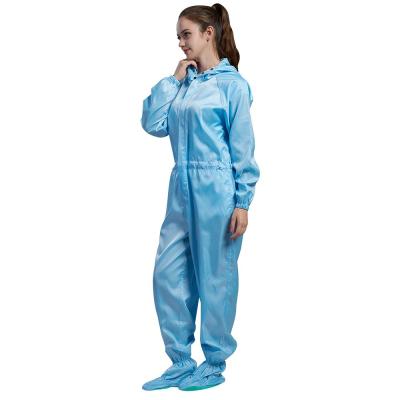 中国 クリーンルーム250gの女性反静的なジャケットESDの快適な働くズボン 販売のため
