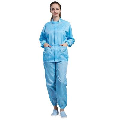 China Fogo Dustproof das mulheres da anti roupa estática do OEM ESD do quarto desinfetado - resistente à venda