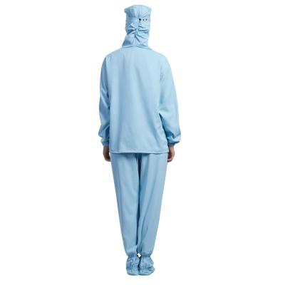 China Calças longas da camisa da luva do anti Workwear estático encapuçado da sala de limpeza à venda