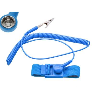 China Electronic Anti Static ESD Wrist Strap Components Repair Stainless Steel for sale