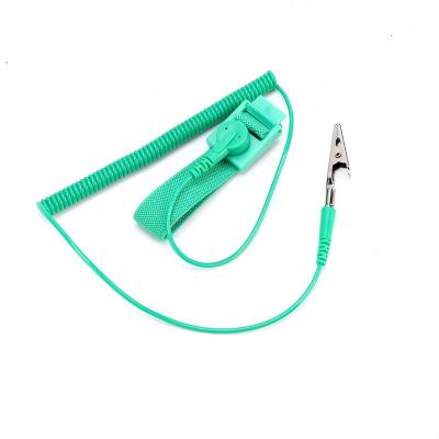 China Geribd Antistatisch ESD Spiraalvormig de Kabel Elektrostatisch Gebied van de Polsriem Te koop