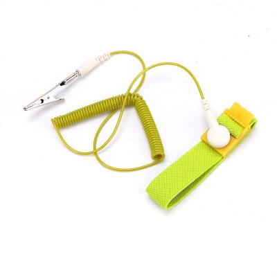 China Geribd Antistatisch ESD Spiraalvormig de Kabel Elektrostatisch Gebied van de Polsriem Te koop