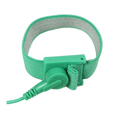 China Geribd Antistatisch ESD Spiraalvormig de Kabel Elektrostatisch Gebied van de Polsriem Te koop