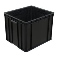 China Electronic ESD Safe Plastic Boxes SMT Rack Black PCB Packaging Boxes for sale