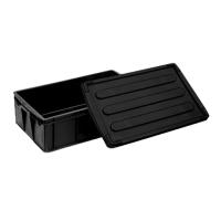 China Electronic ESD Safe Plastic Boxes SMT Rack Black PCB Packaging Boxes for sale