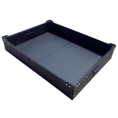中国 SMTの棚ESDの安全なプラスチックの箱は無臭の皿PCB ESD構成箱を平方する 販売のため
