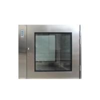China Cleanroom SUS304 SS Pass Box UV Light Static Transfer Window 500x500x500mm for sale