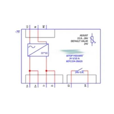 China SITOP PSU100S 20A 6EP1336-2BA10 Ideaal voor 24V uitgangsspanning in industriële toepassingen Te koop