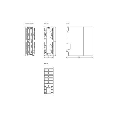 China Siemens PLC S7-300 Módulo de expansão DI 32xDC 24V para aplicações da indústria de automação à venda