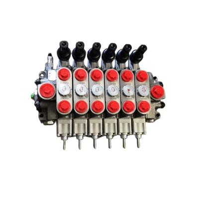 China 6 bobinas válvulas hidráulicas direcionais seccionais Fluxo nominal 80L/min 350bar 330*240*155 mm à venda
