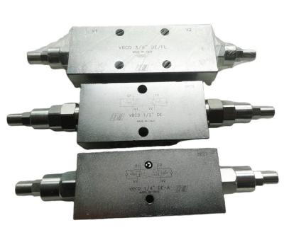 Cina VBCD 3/8" DE/FL Valvole sopracentrali Valvola di controbilancio per la pressione massima 350 bar in vendita